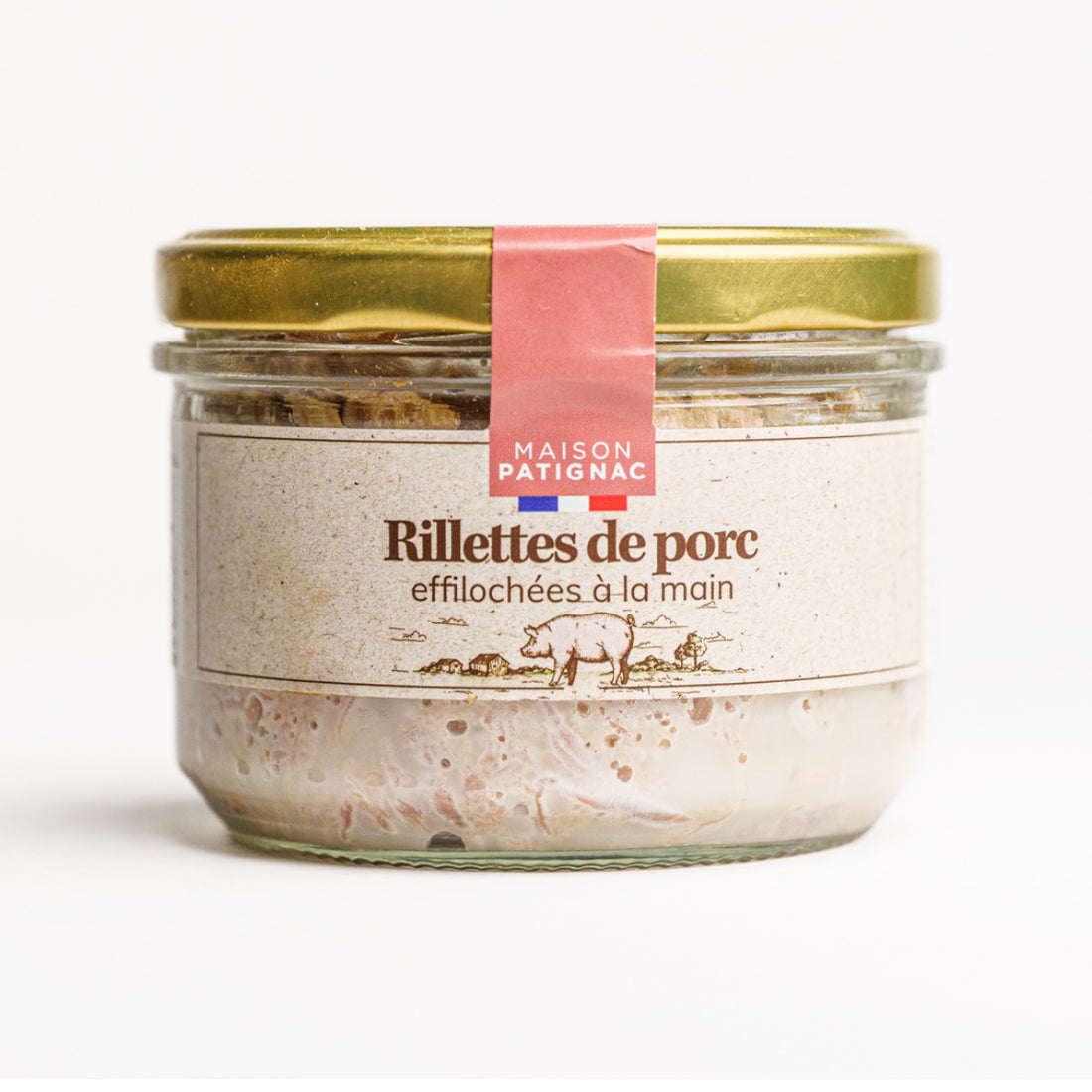 Maison Patignac Pork rillettes, cooked in duck fat and shredded by hand ...